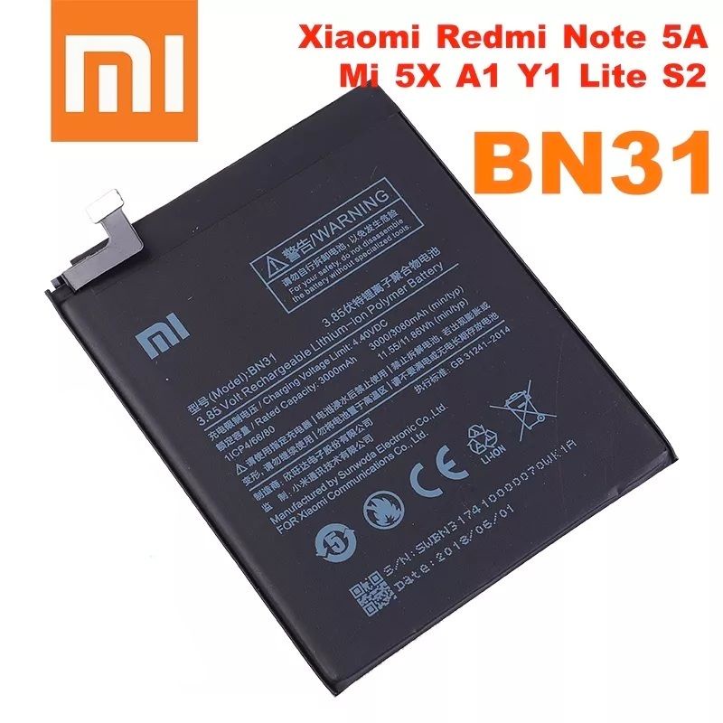 Jual REDMI S2 - Baterai Batre Batrei Battery For XIAOMI REDMI S2 BN31 ...