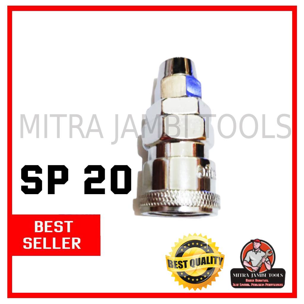 Jual COUPLER KOMPRESSOR SP 20 / SAMBUNGAN SELANG ANGIN | Shopee Indonesia
