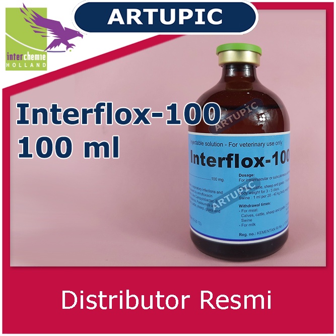 Jual Interflox-100 100 ml Obat Pencernaan Flu Pernafasan Hewan Sapi ...