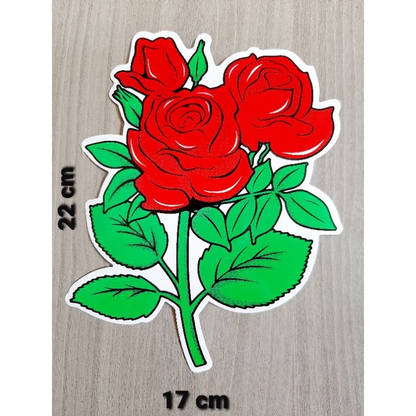 Jual STIKER GRAFTAC BUNGA MAWAR UKURAN SEDANG | Shopee Indonesia