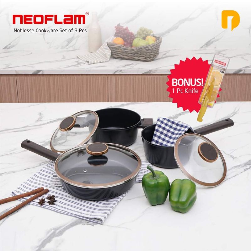 Jual Neoflam Neoblesse Cookware Set of 3pcs | Shopee Indonesia