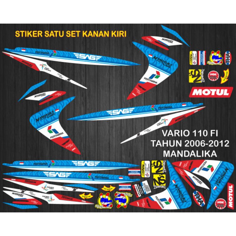 Jual STIKER STRIPPING DECAL VARIASI VARIO 110 FI TAHUN 2006 - 2012 ...