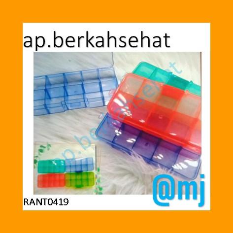 Jual KOTAK SIMPAN OBAT 10 SEKAT | Shopee Indonesia
