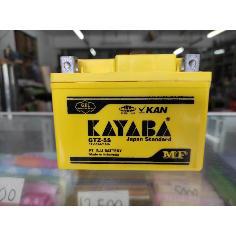 Jual AKI MOTOR KAYABA GTZ5S AKI FULL GELL 5ah BATTERY UNTUK HONDA BEAT MIO J DAN MIO SOUL ...