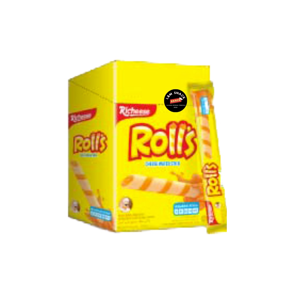 Jual Nabati Rolls Wafer Stik Keju/Coklat 1 Box Isi 20 pcs | Shopee ...