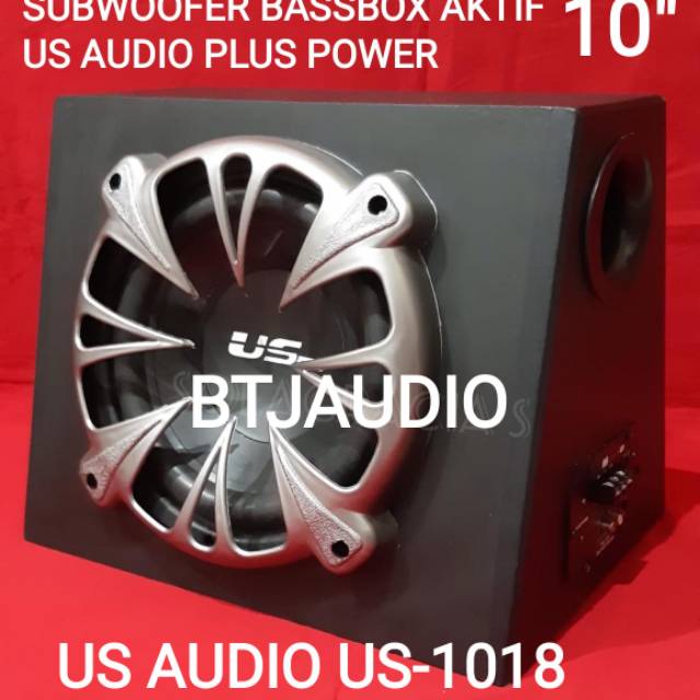 Jual SUBWOOFER AKTIF BASSBOX US AUDIO PLUS POWER UKURAN 10 INCH ...