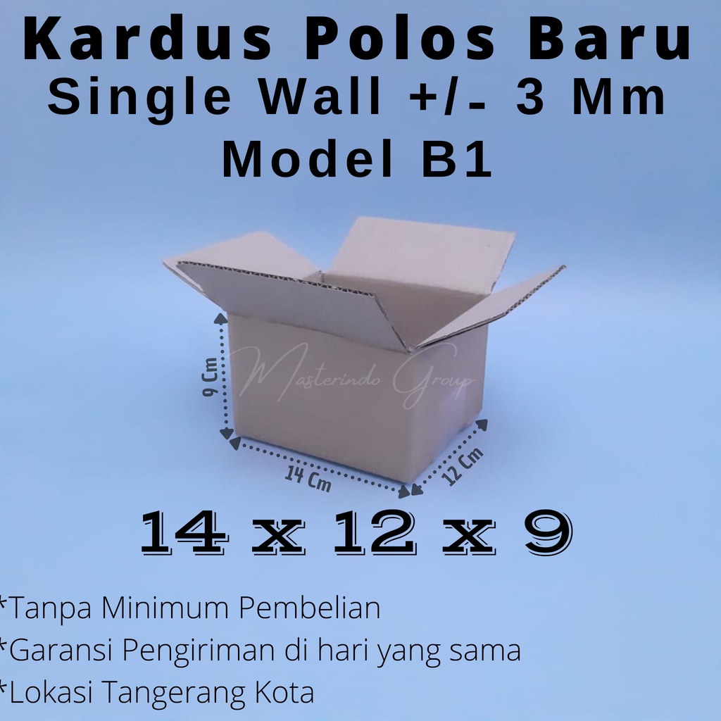 Jual Kardus | Box | Karton Polos 14x12x9 Cm | Shopee Indonesia