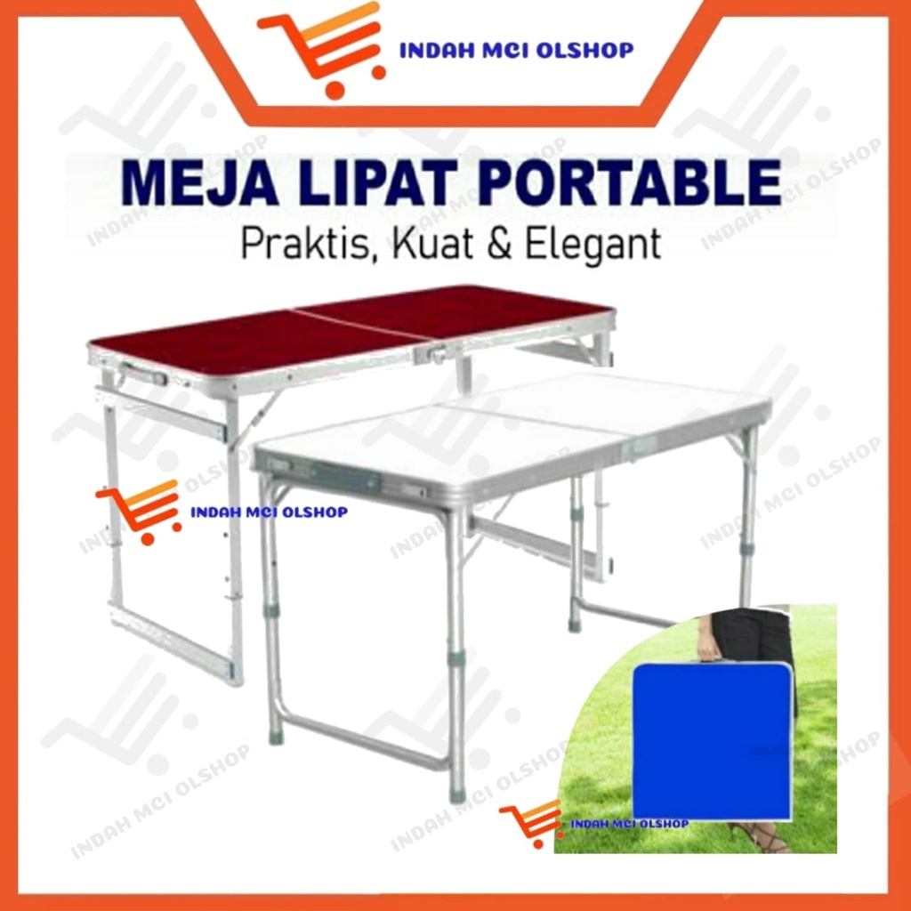 Jual MEJA LIPAT KOPER PORTABLE MINIMALIS / MEJA KERJA MEJA LIPAT ...