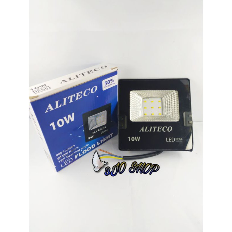 Jual Kap Lampu Sorot/Lampu Tembak 10 watt ALITECO Cahaya Putih Dan Kuning | Shopee Indonesia