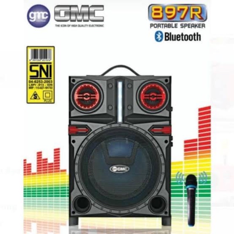 Jual Speaker GMC 897R Speaker Meeting Portable Ukuran 8 Inch | Shopee ...