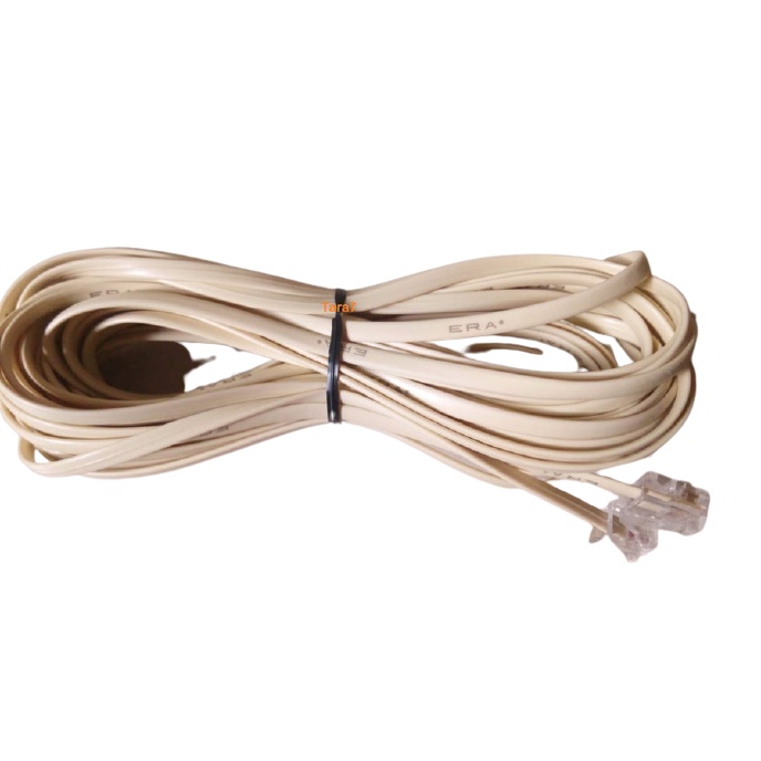 Jual ERA Kabel Line Telepon 15m+Jek RJ11/ Telfon Cable 15m+Jack RJ11 ...