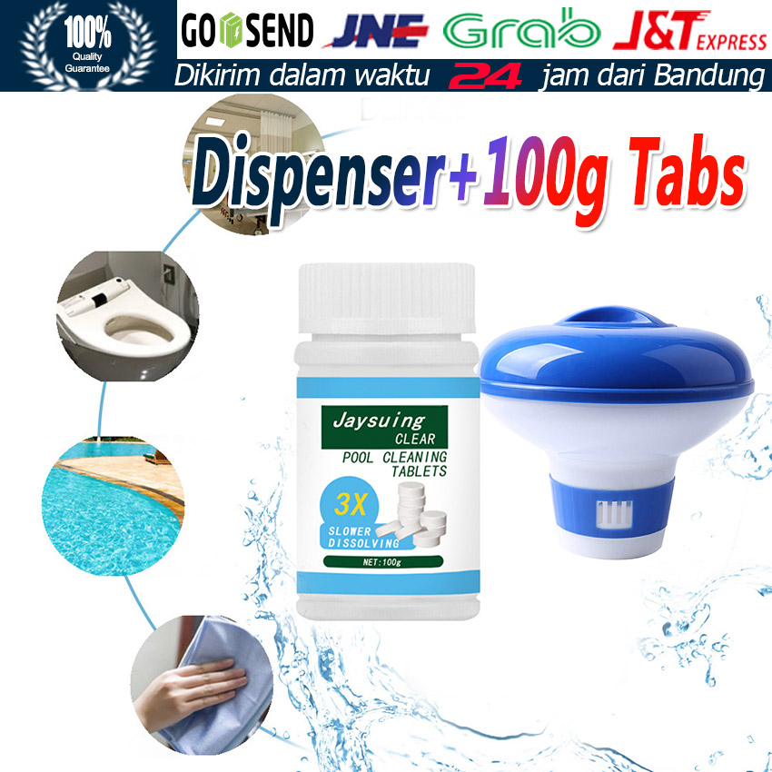 Jual Pool Cleaning Floating Chlorine Klorin Dispenser Pelampung Tablet ...