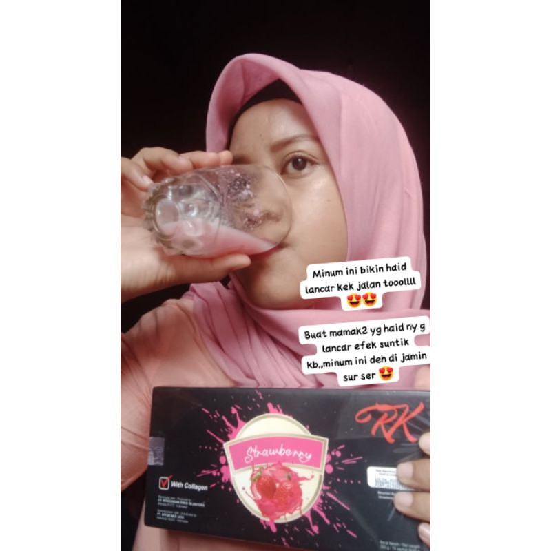 Jual RK Viral Vit Collagen apel dan strawberry | Shopee Indonesia