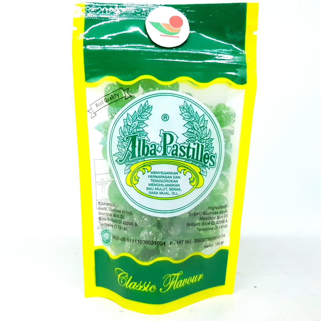 Jual ALBA PASTILLES PERMEN KAYU PUTIH 100gr | PASTILES MKP KEMASAN ...