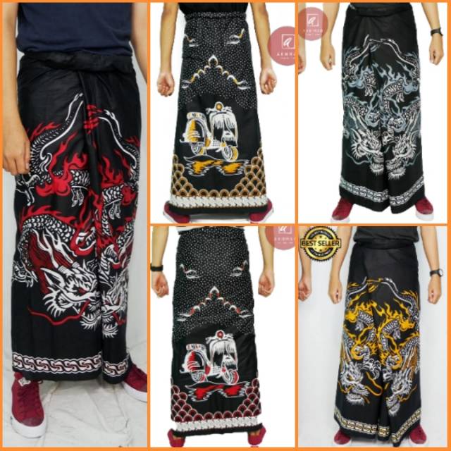 Jual Sarung Batik Halus Motif Wayang Gunungan - Warna Kuning - MACAN ...