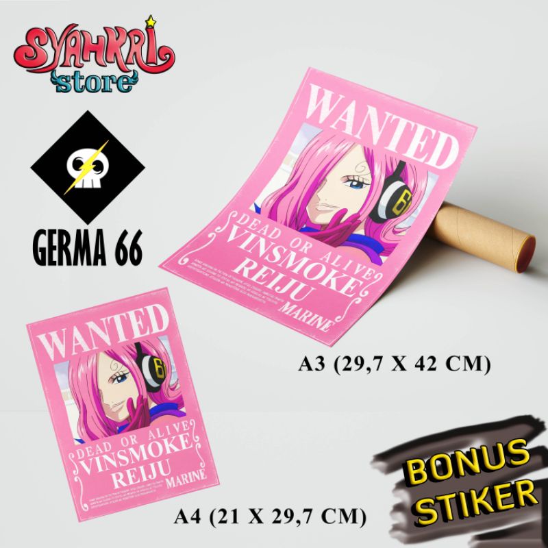 Jual SATU-SATUNYA DISHOPEE - POSTER WANTED GERMA 66 VINSMOKE FAMILY (REIJU, ICHIJI, SANJI, NIJI ...