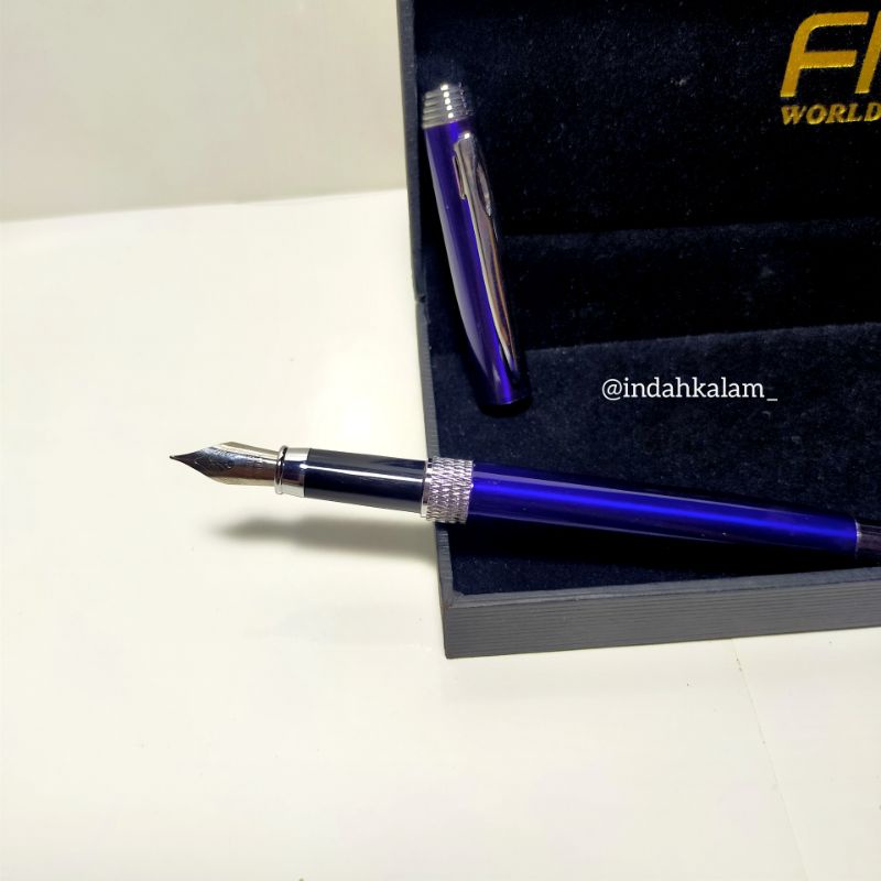 Jual [LANGKA] Fountain Pen Iridium Blue Set Nib Box Pulpen Klasik ...