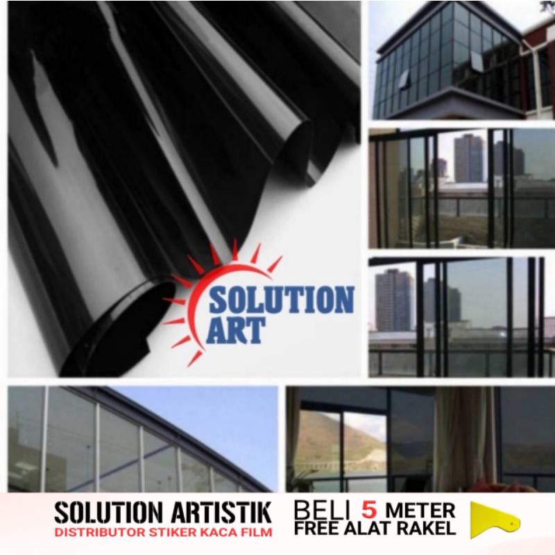 Jual Kaca Film Hitam Riben 60% Anti Panas Untuk Rumah dan Gedung | Shopee Indonesia