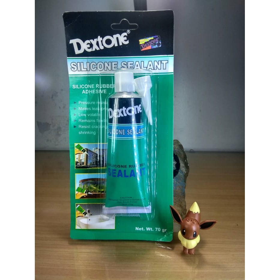 Jual Lem Kaca Dextone Silicone Sealant 70 gr (1 pcs) | Shopee Indonesia