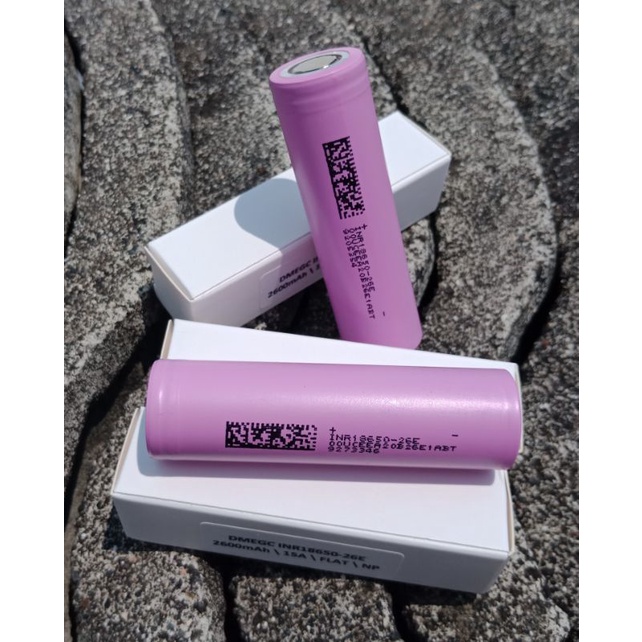 Jual Baterai 18650 DMEGC INR 18650-26E 2600mah 15A Li-ion 3.7V ORIGINAL ...