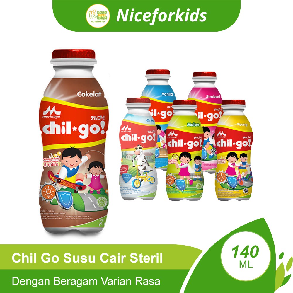Jual Morinaga Chil Go UHT 6x130 ml / Susu Botol Siap Minum / Susu Chilgo Cair Anak Siap Minum ...