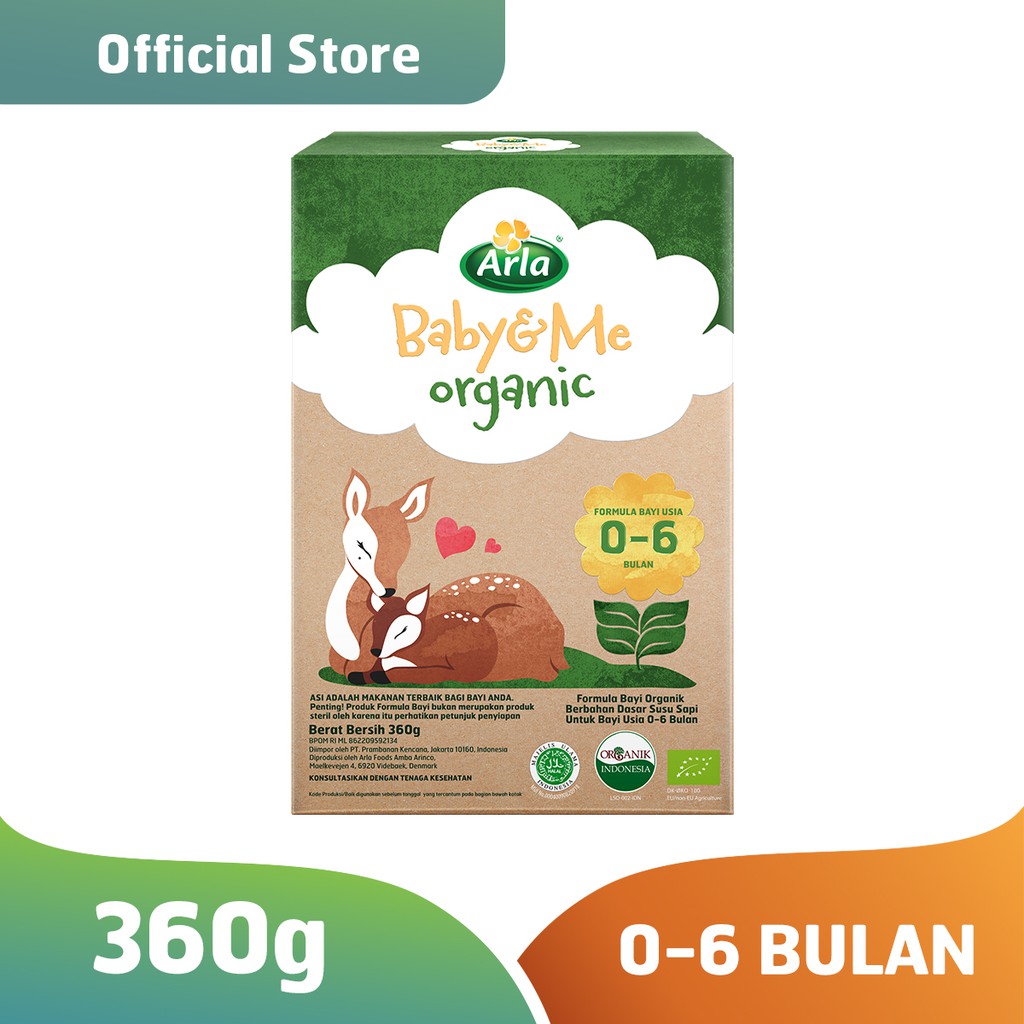 Jual Arla Baby & Me Organic - Susu Formula Bayi Organik 0-6 bln 360gr | Shopee Indonesia