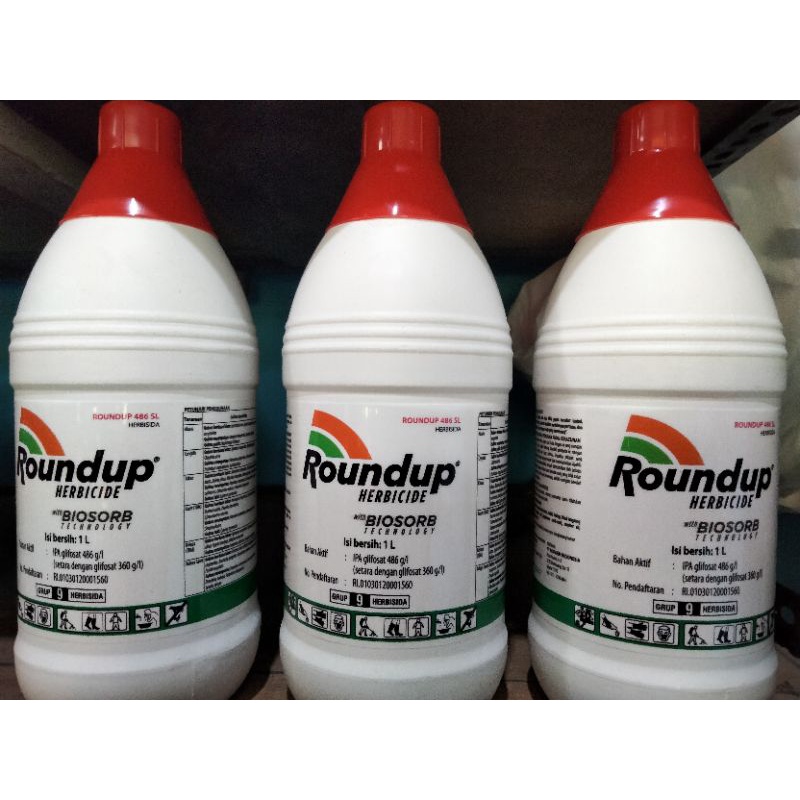 Jual OBAT RUMPUT ROUNDUP/RONDAP 486 SL 1 LITER | Shopee Indonesia