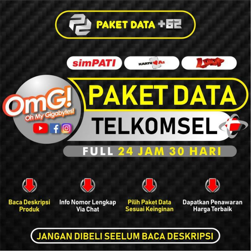 Jual PAKET DATA TELKOMSEL SIMPATI/AS/LOOP 24 JAM - 30 HARI | Shopee ...