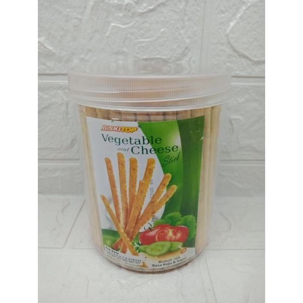 Jual [ 330gr ] biskuit stick vegetable and chesse 1 toples jajan ...