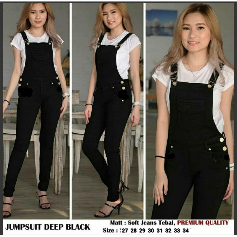 Jual Celana Panjang Overall Hitam . Celana Panjang Overall Jeans ...
