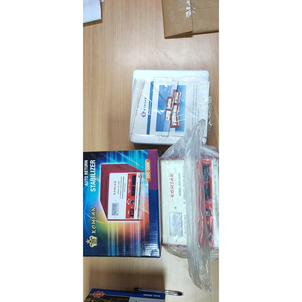 Jual Stabilizer Stavolt Stabiliser KOMSAN LISTRIK SVC 500N 500 VA/500W ...