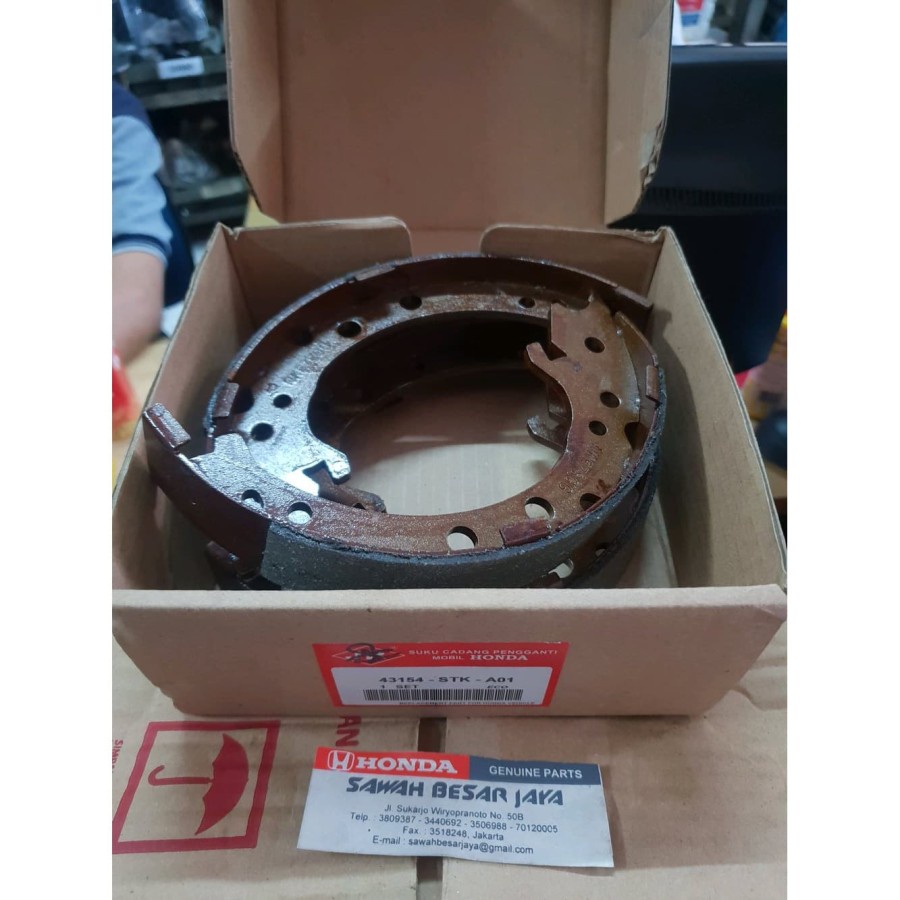 Jual Parking Brake Shoe Kampas Rem Tangan Tromol Belakang CRV RE Gen 3 4 RM 2007 2008 2009 2010 ...