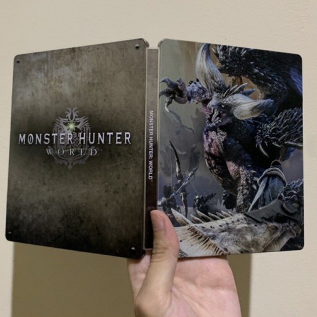 Jual (RARE) Game Monster Hunter World Steelcase edition MHW PS4 bd ...