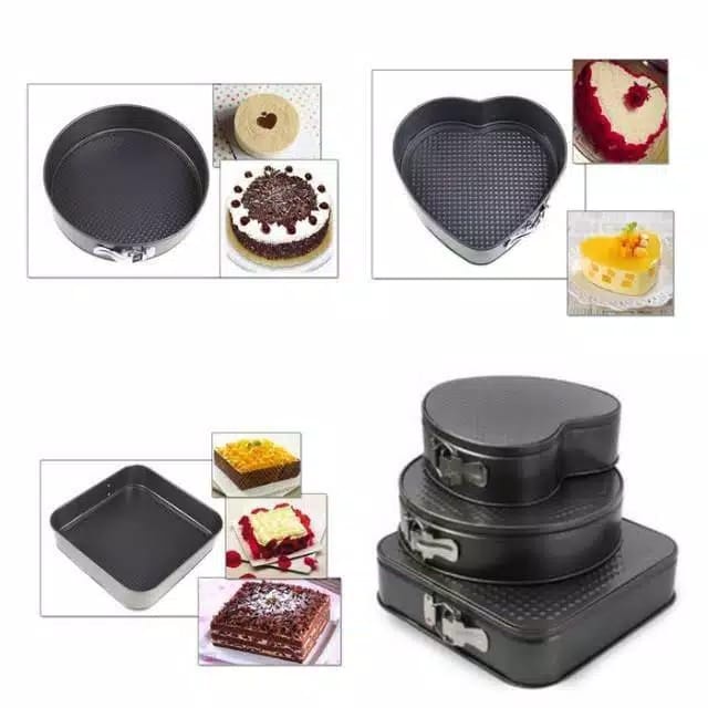Jual TM - CAKE PAN MOLD SET 3PCS | Shopee Indonesia