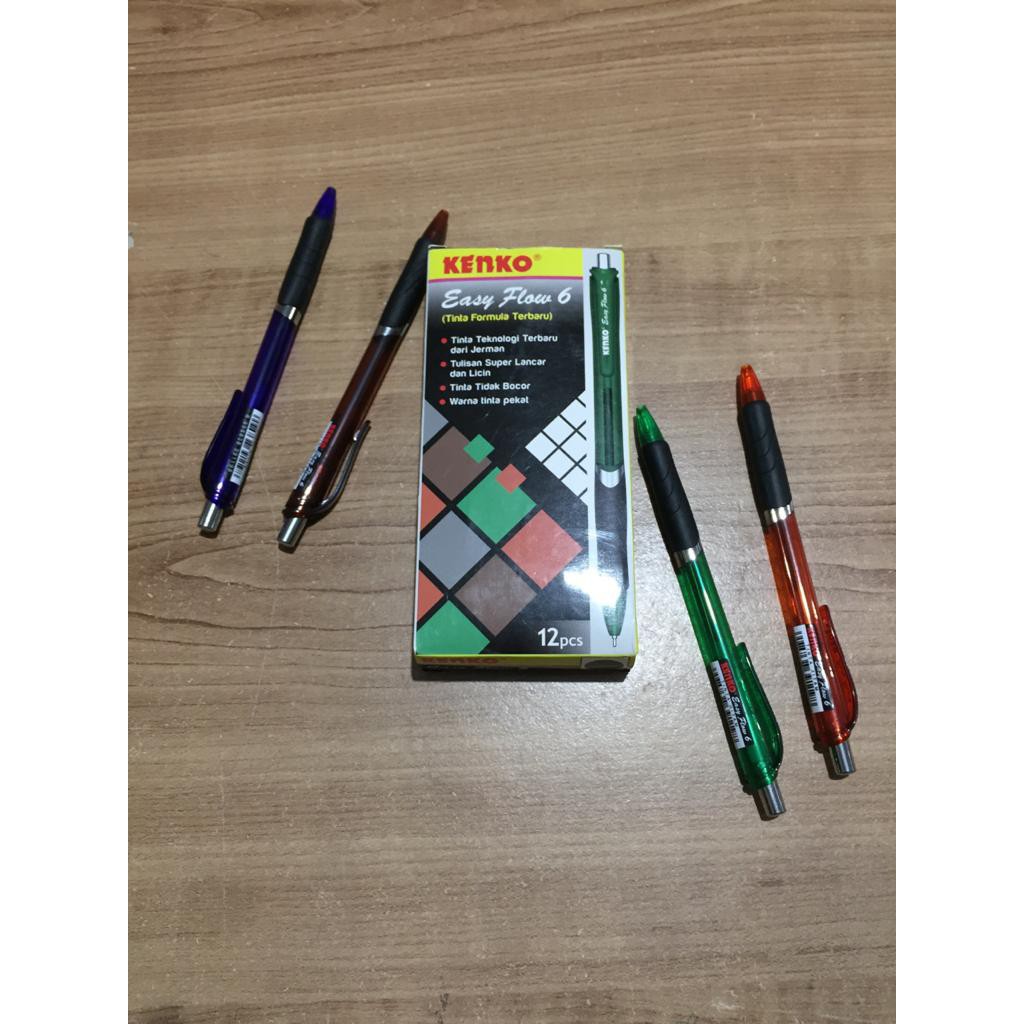 Jual Pulpen Kenko Easy Flow Hitam 6 & 68 0,5mm | Shopee Indonesia