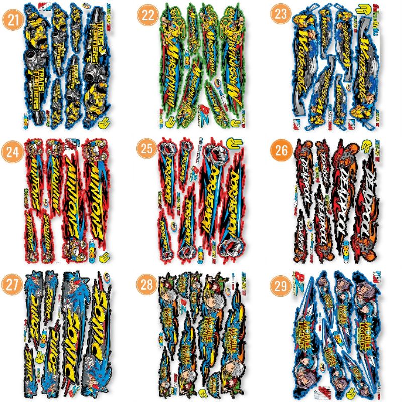Jual Stiker Striping Universal Bisa Untuk Semua Motor - Sticker Lis All ...