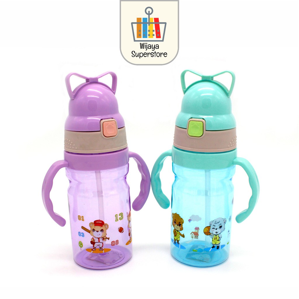 Jual Botol Minum Anak 420ml Sedotan dengan Gagang | Shopee Indonesia