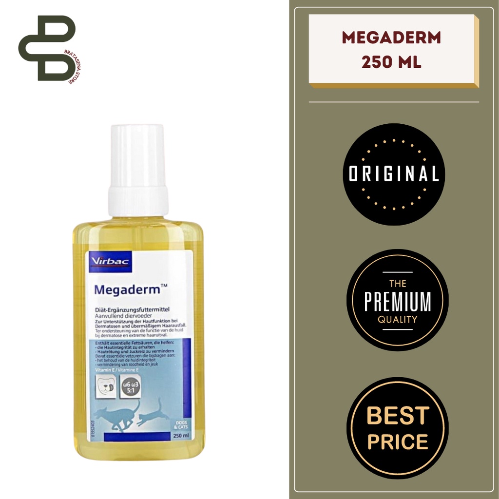 Jual MEGADERM VIRBAC 250ML FRESHPACK (VITAMIN BULU & KULIT KUCING ...