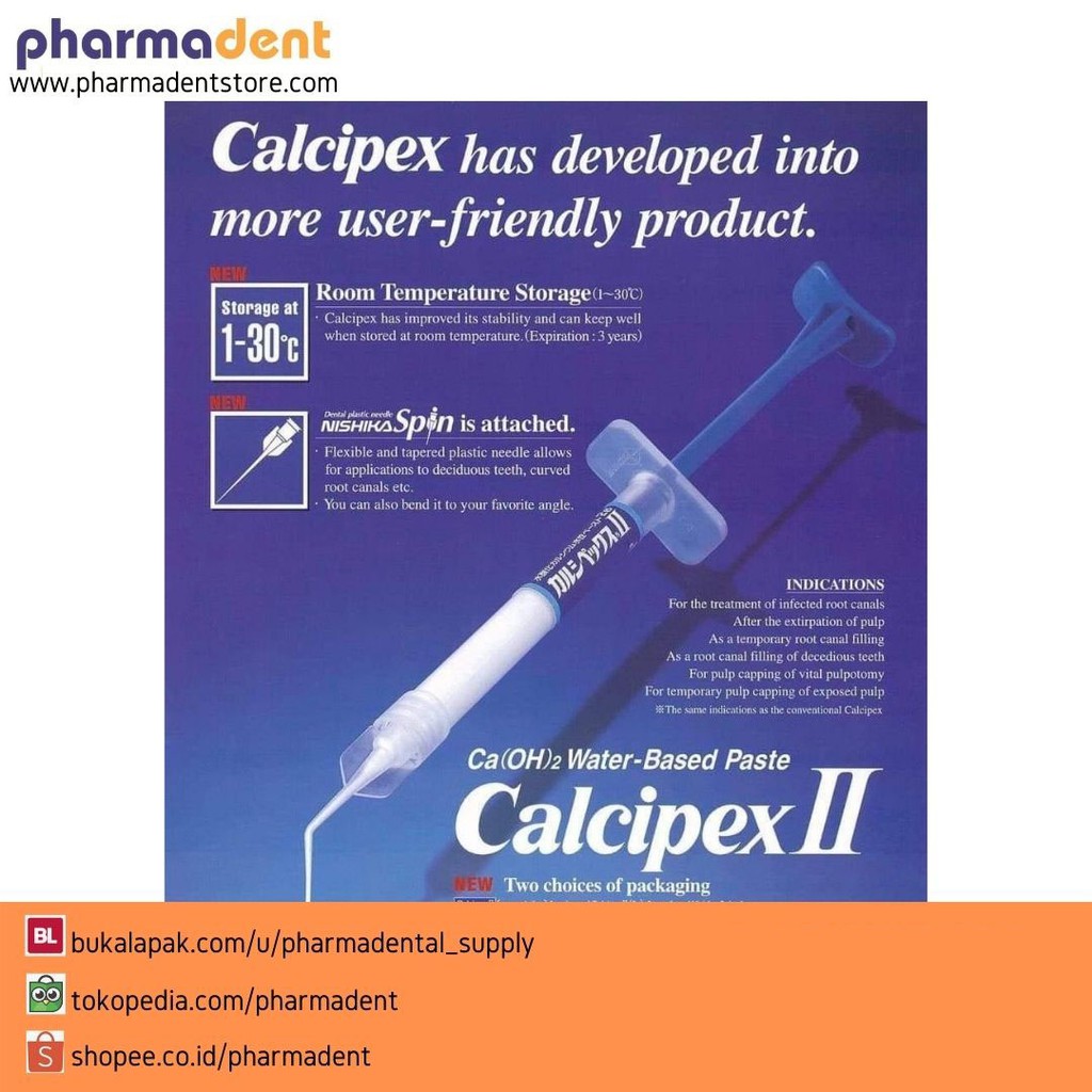 Jual Calcipex II dressing root canal Calcium Hidroxide | Shopee Indonesia