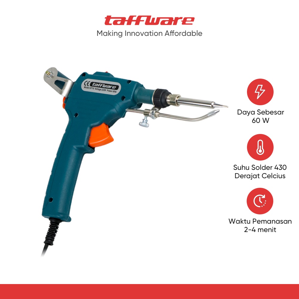 Jual Taffware Solder Iron Automatic Tin Gun 60w - GT10 | Shopee Indonesia