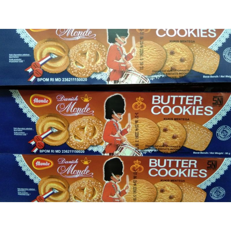Jual monde butter cookies ekonomis | Shopee Indonesia