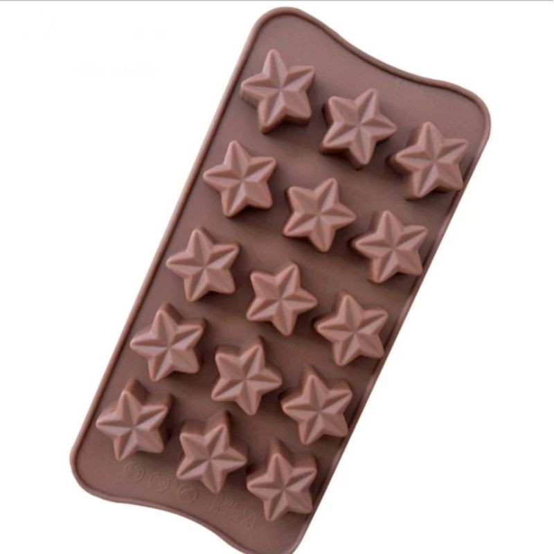 Jual Cetakan Coklat Jelly Bintang Silicone Mould Star | Shopee Indonesia