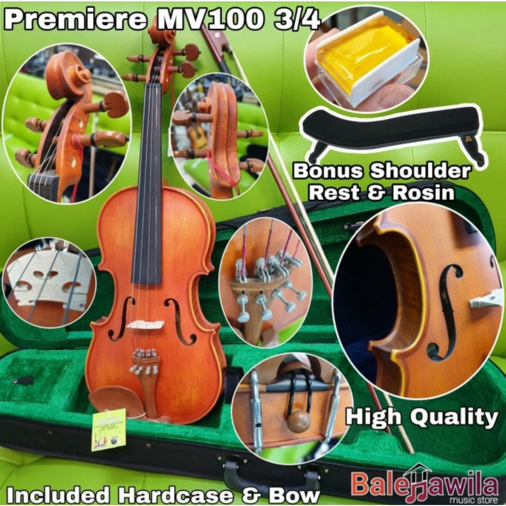 Jual Biola Violin PREMIERE MV012 4/4 , MV012 3/4 , MV100 3/4 , MV100 1/ ...