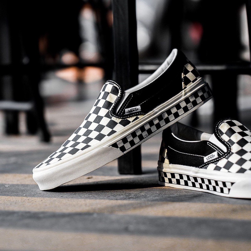 Jual SLIP-ON NEXTOR CHECKERBOARD CLASSIC BLACK/WHITE ORIGINAL 100% ...