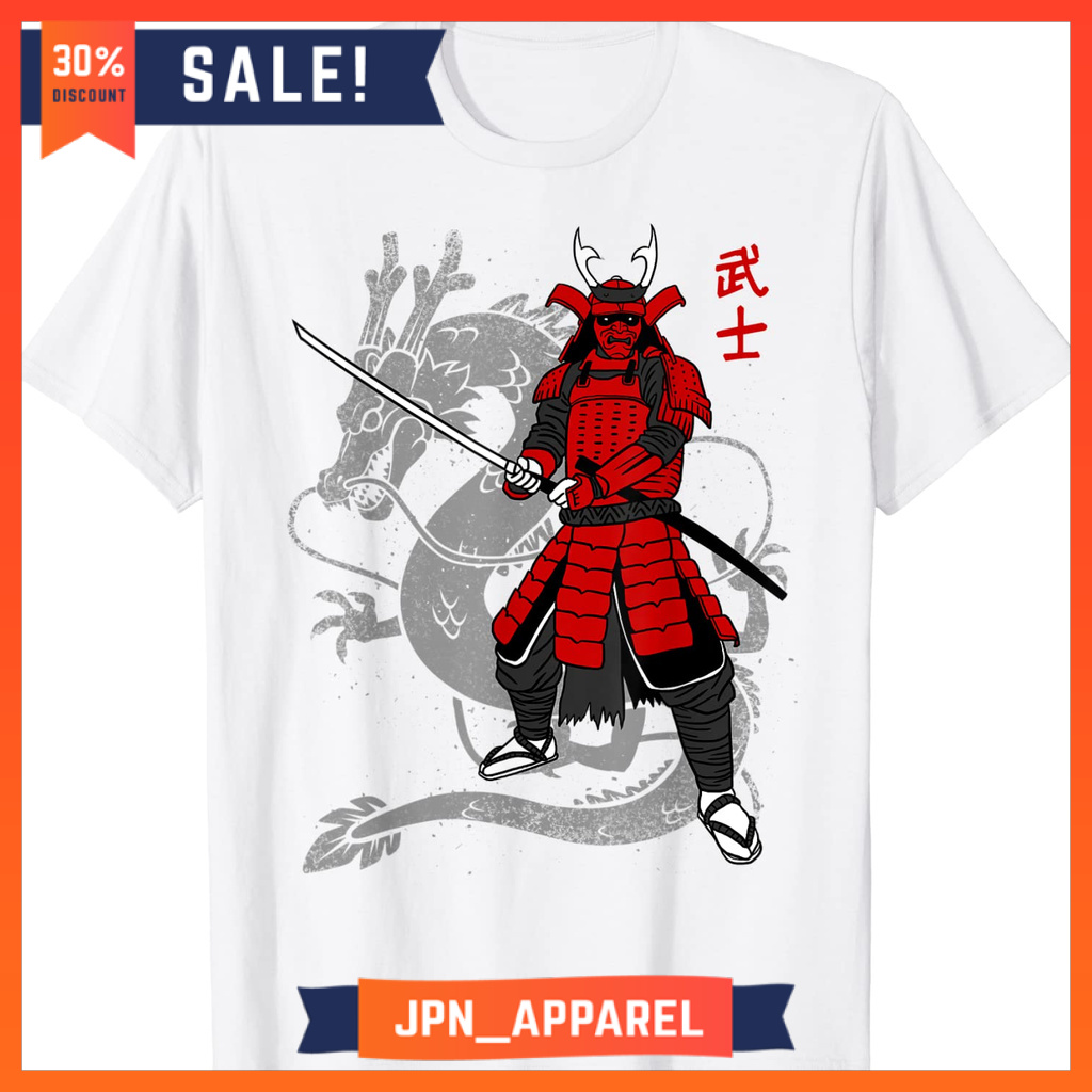 Jual Kaos Baju Anime Samurai japan dragon ninja katana Premium Custom ...