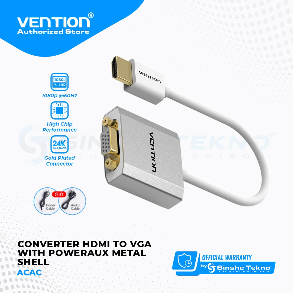 Jual Vention Converter HDMI to VGA Metal Shell | Shopee Indonesia
