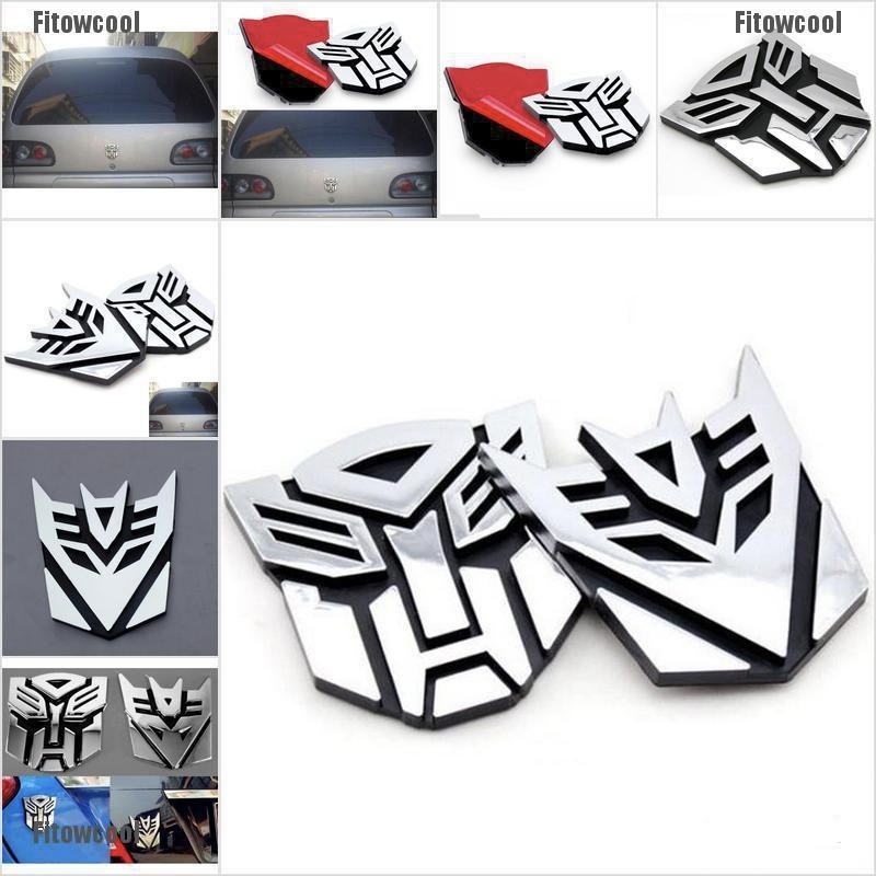 Jual Emblem Mobil Transformers Sticker DECEPTICON Transformers Jahat 3D ...
