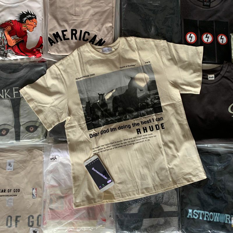 Jual RHUDE HORSE SLOGAN (Oversize) | Shopee Indonesia