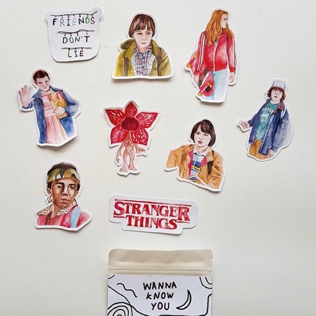 Jual Stranger Things Sticker Pack | Shopee Indonesia