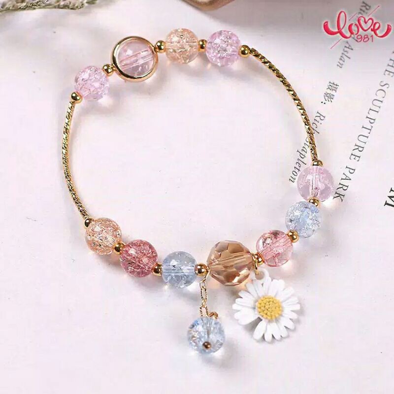 Jual Gelang Korean style kekinian / Gelang Bunga | Shopee Indonesia